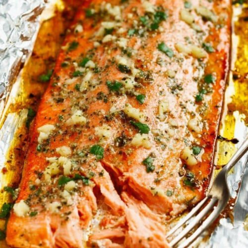 Fresh Trout Recipes - Garlic Butter Rainbow Trout