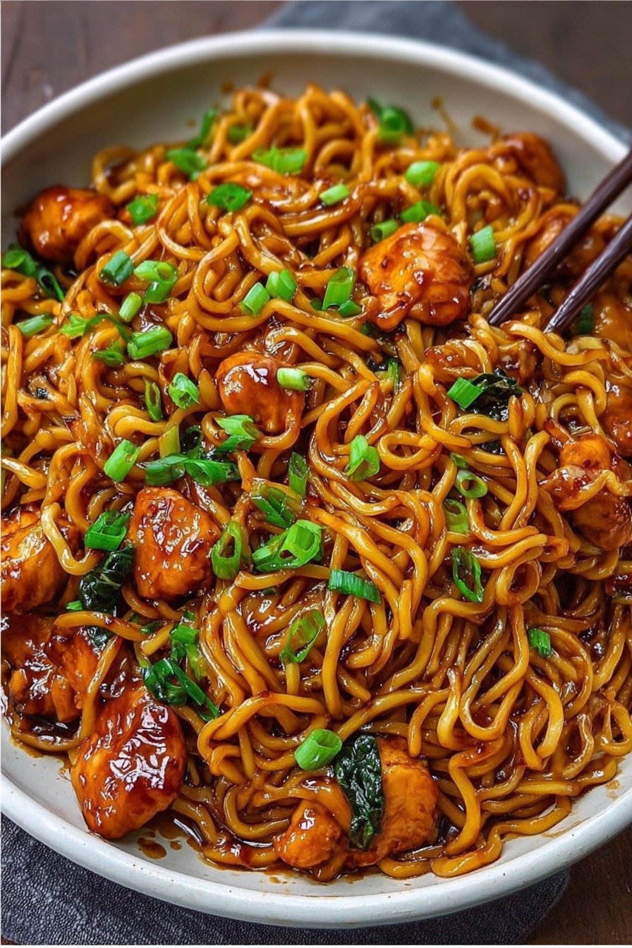 Meal Prep Recipes Sticky Garlic Chicken Noodles Dinner