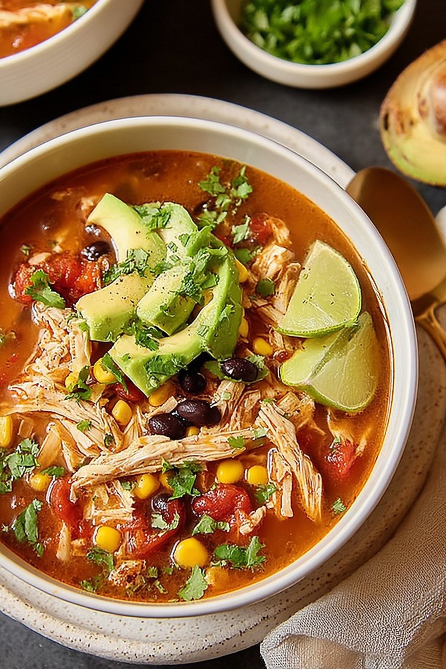 Chicken Tortilla Soup Slow Cooker Recipe Elena Cooks