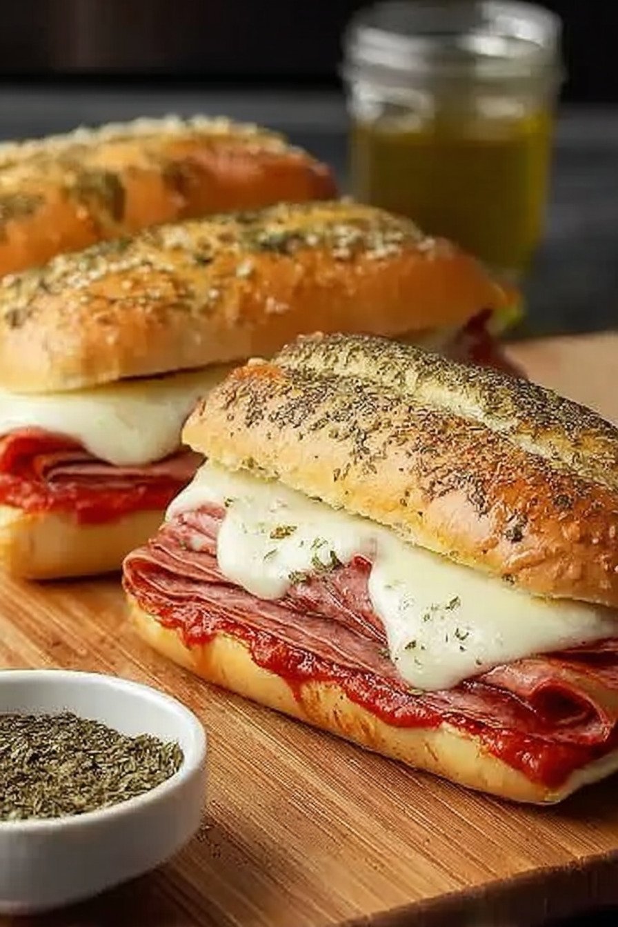 sandwich recipes Baked Italian Sub Sandwiches