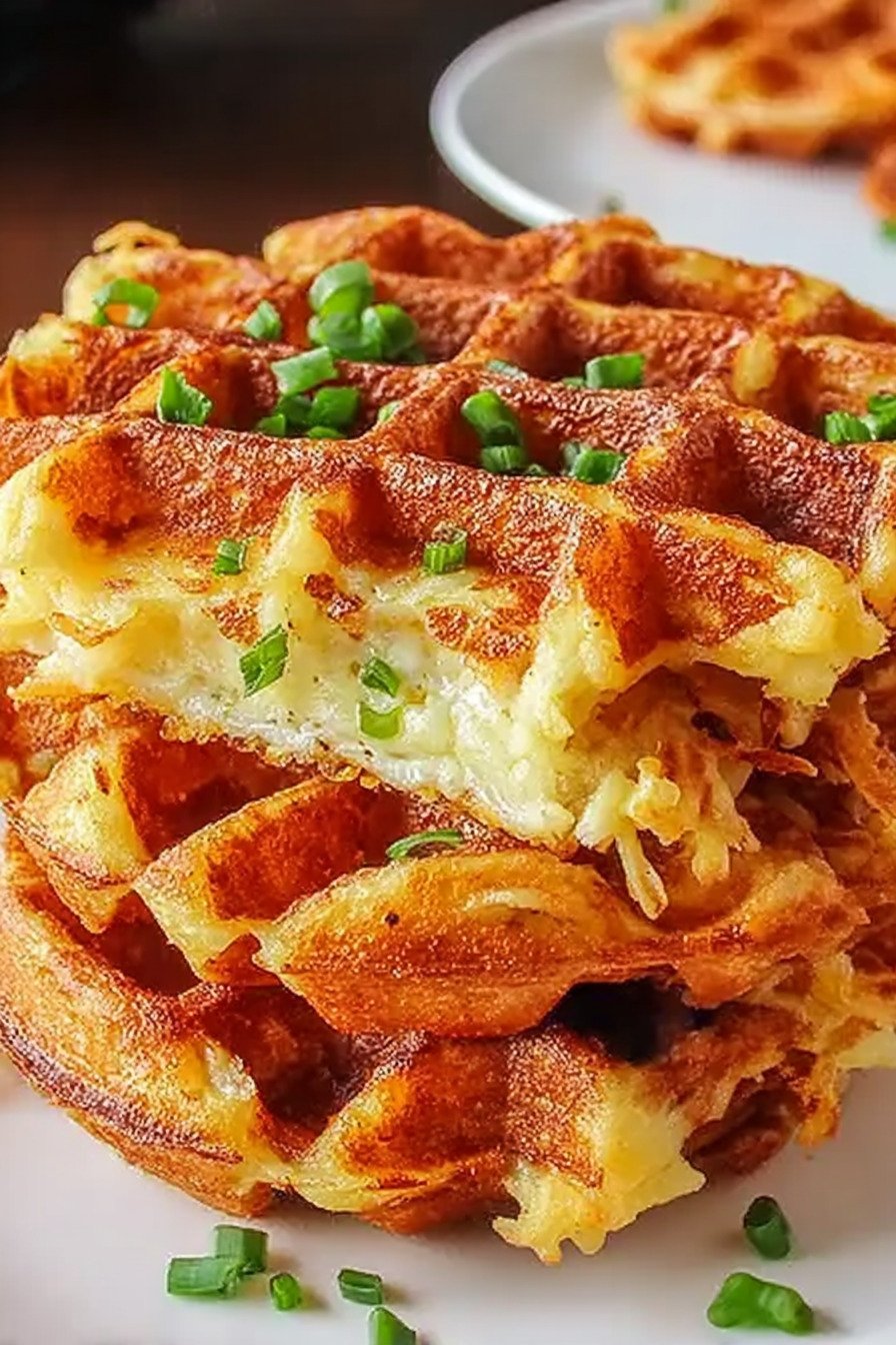 Waffle Recipe Crispy Hash Brown Waffles By Elena