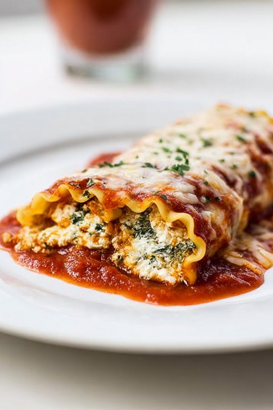 Low Calorie Chicken Recipes Skinny Chicken Lasagna Roll Ups