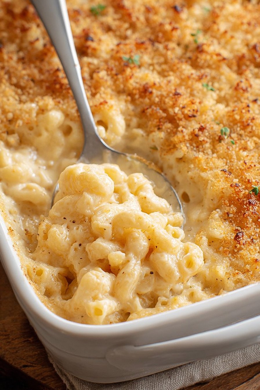 Baked Mac And Cheese Recipe Homemade Creamy And Golden