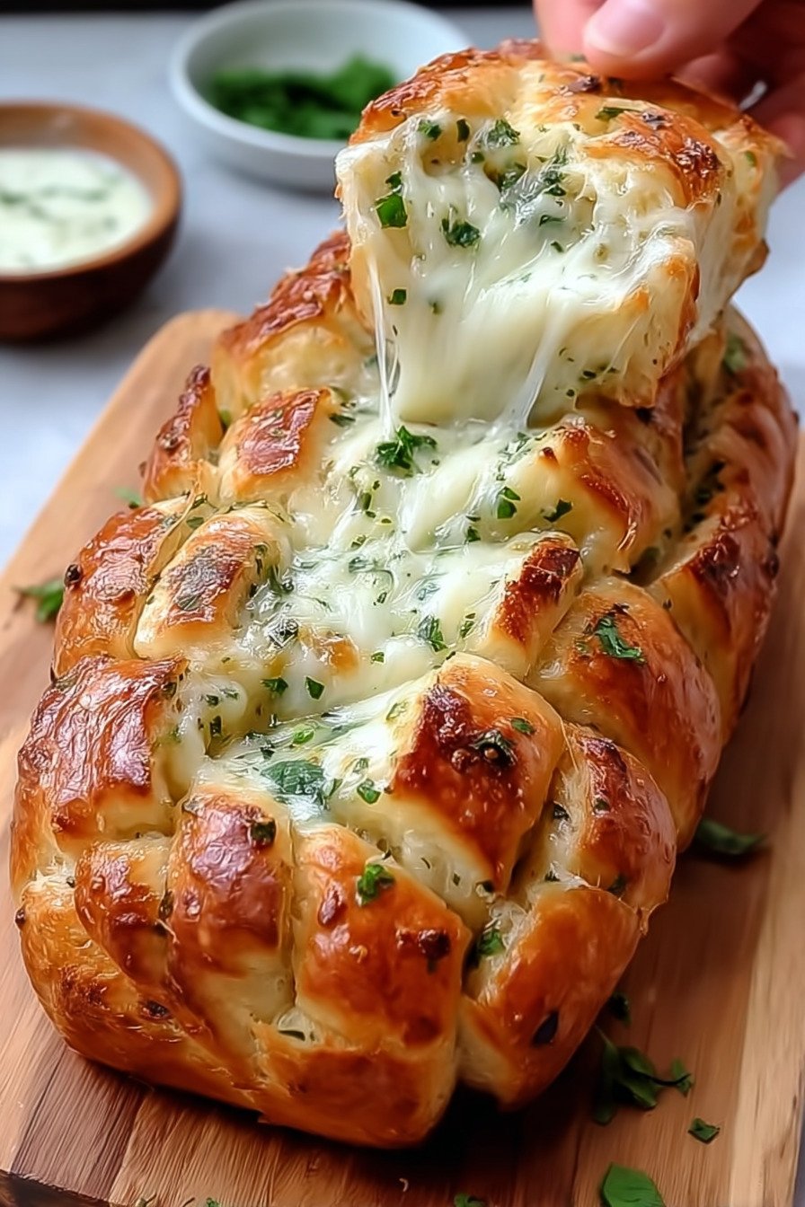 Chicken Pasta Recipes Sourdough Pull Apart Garlic Bread