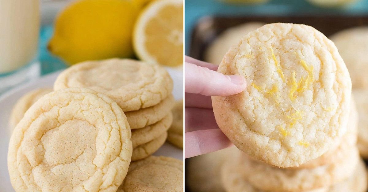easy cookie recipes 3 ingredients Lemon Sugar Cookies